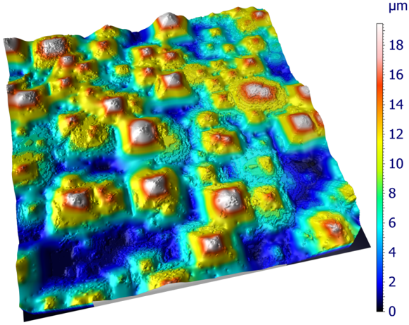 Solar cell pyramids – visualization of 3D surface topography - Digital Surf