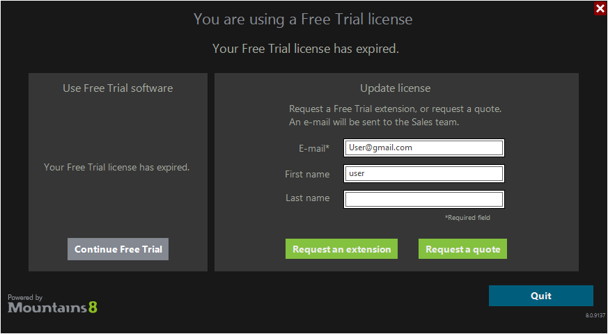 How to ask for an extension of the Free Trial period - Digital Surf